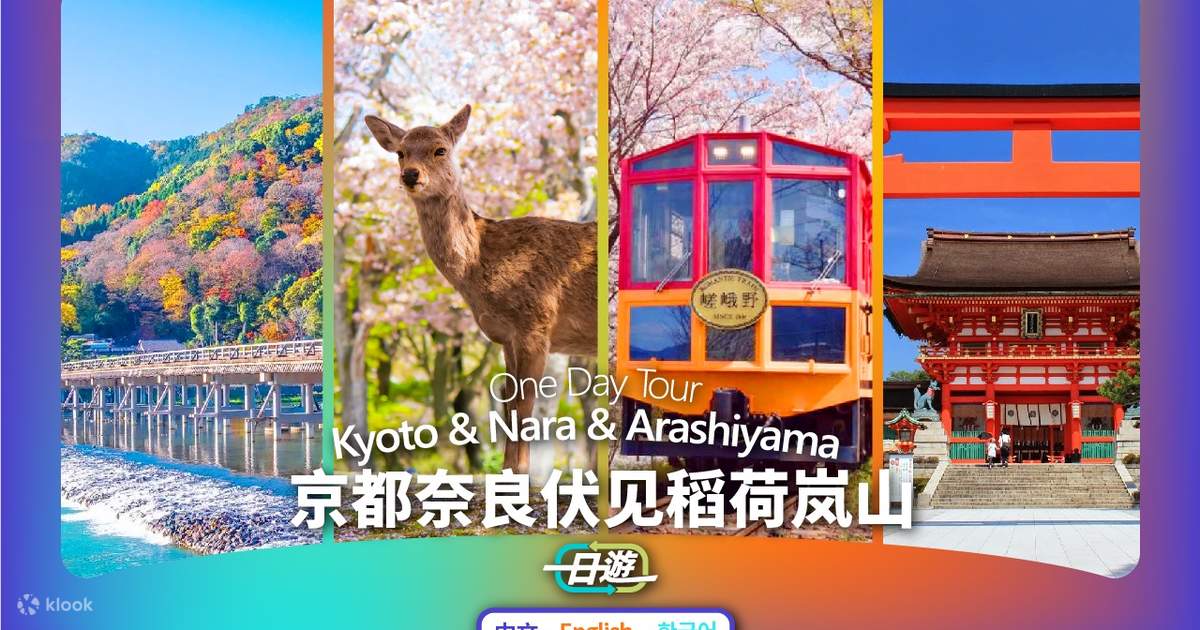 [Kyoto & Arashiyama & Nara] Nara Park & Fushimi Inari Shrine & Fushimi ...